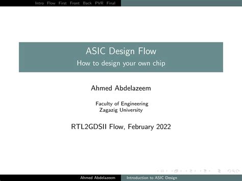 Asic Design Flow Pdf