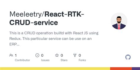 Github Meeleetryreact Rtk Crud Service This Is A Crud Operation