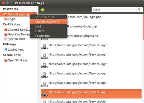 How To Disable Entering Password For Default Keyring To Unlock On