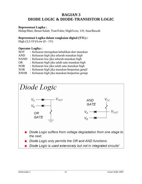 Pdf Bagian 3 Diode Logic And Diode Transistor Logic Dokumen Tips
