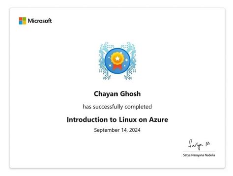 Finished Microsoft Learn Module On Linux On Azure Chayan Ghosh Posted On The Topic Linkedin
