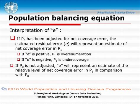 PPT Evaluation Of Census Data Using Consecutive Censuses United Nations Statistics Division