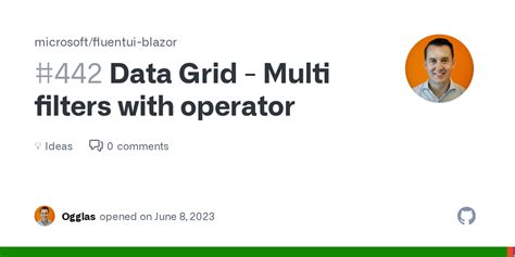 Data Grid Multi Filters With Operator · Microsoft Fluentui Blazor