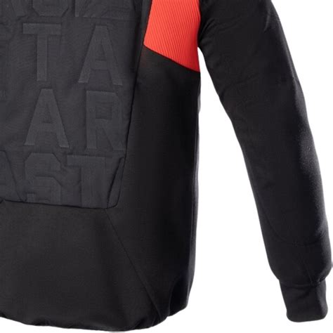 Jaqueta Alpinestars Most Eq Hybrid Hooded Pretovermelho Grid Motors