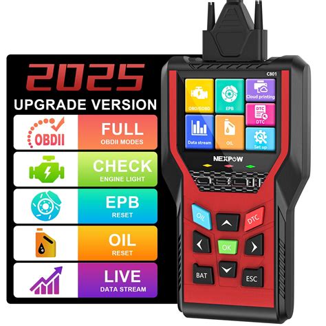 Nexpow Obd2 Scanner Diagnostic Code Reader Check Engine Light Tool