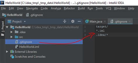 💻 git gitignore basic file example for intellij idea java dirask