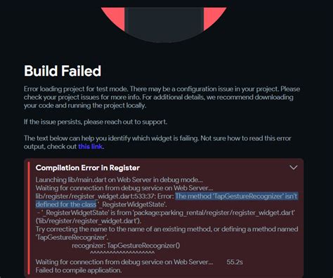 Build Fails With TapGestureRecognizer Isn T Defined For The Class When Added Action To