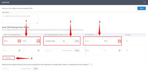 Creating And Managing Shifts