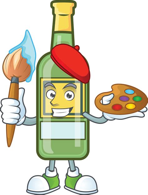 Cartoon Whiskey Bottle 18909635 Vector Art At Vecteezy
