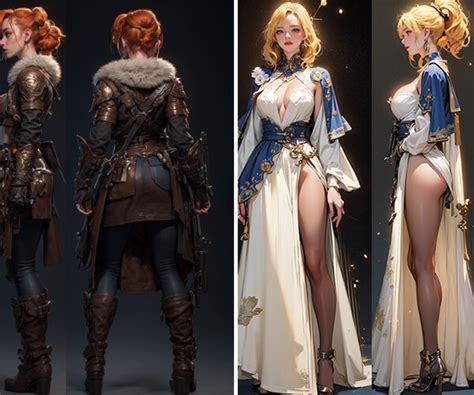 Artstation 293 Sexy Outfit Fantasy Beauty Isekai Characters