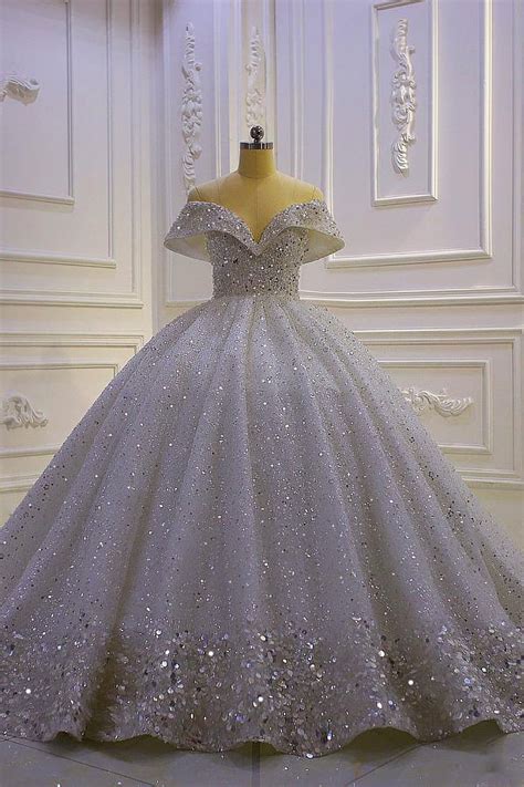 Sparkly Ball Gown Wedding Dresses