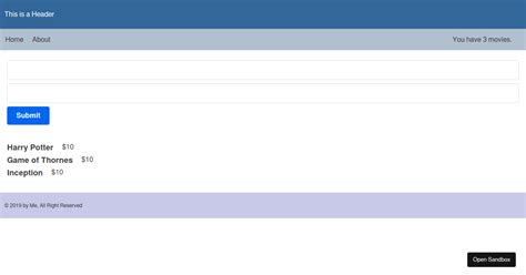 react movies codesandbox
