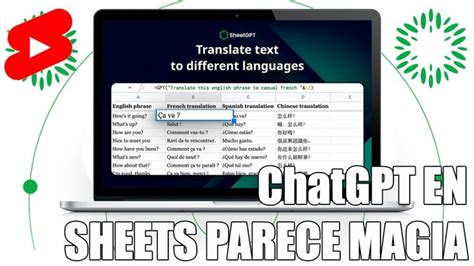 Sheets Con Ia Chatgpt Gpt Excel Sheets Inteligenciaartificial Ai