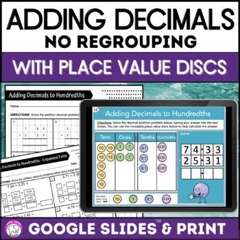 Adding Decimals No Regrouping Teaching Resources TPT
