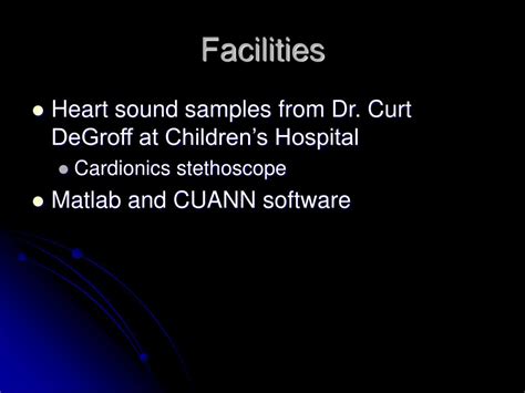 Ppt Identifying Heart Murmurs Through The Use Of Artificial Neural Network Classifiers