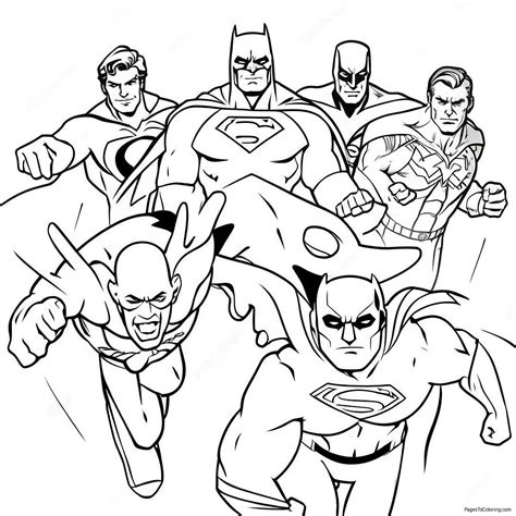 Dc Superheroes Coloring Page 431 345
