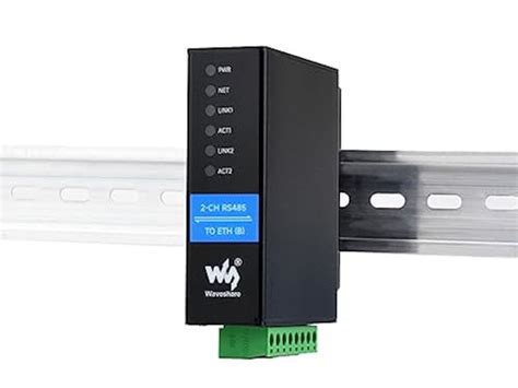 2 Ch RS485 To Ethernet Converter Industrial Isolated Serial Server 2 Ch RS485 Independent