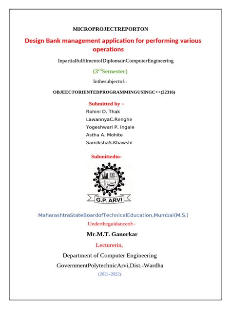 Oop Microprojectdone Pdf
