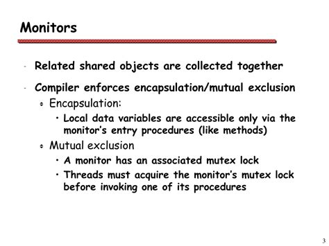 Ppt Cs 333 Introduction To Operating Systems Class 6 Monitors And