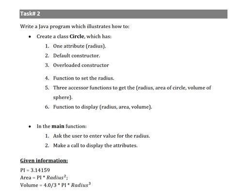 Solved Write A Java Program Which Illustrates How To