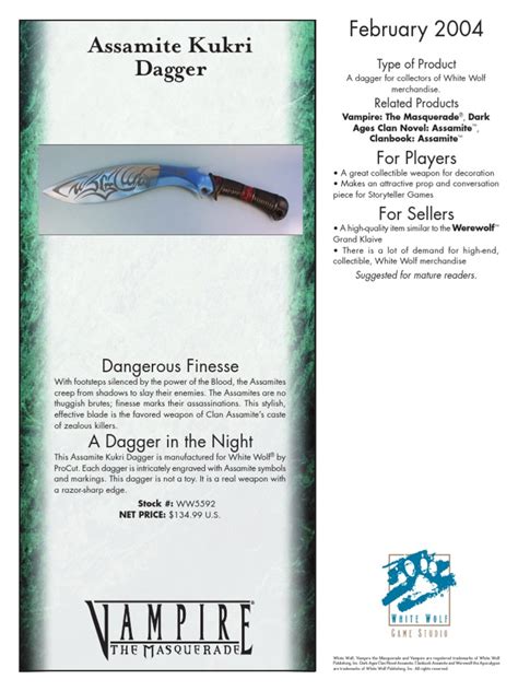Assamite Dagger Pdf