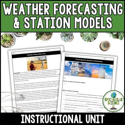 Weather Forecasting Unit Predicting Weather Maps Quiz Meteorology Project Spectacular