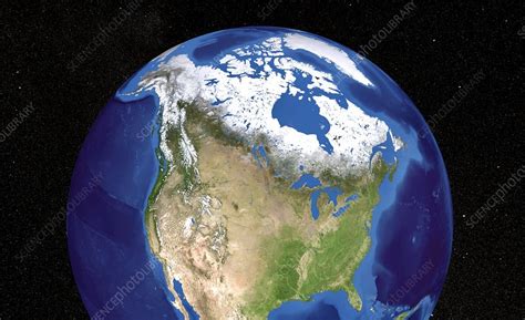 North America Satellite Image Stock Image C0069367 Science