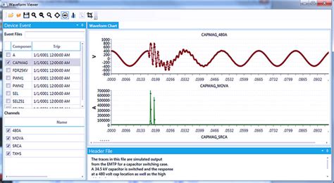 Waveform Capture And Visualization Electrical Scada Etap