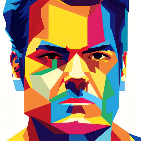 Wpap Portrait Illustration · Creative Fabrica