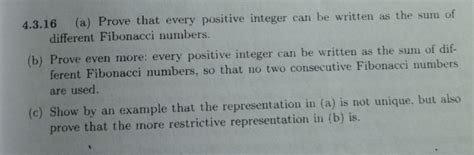 Solved Prove That Every Positive Integer Can Be Written As