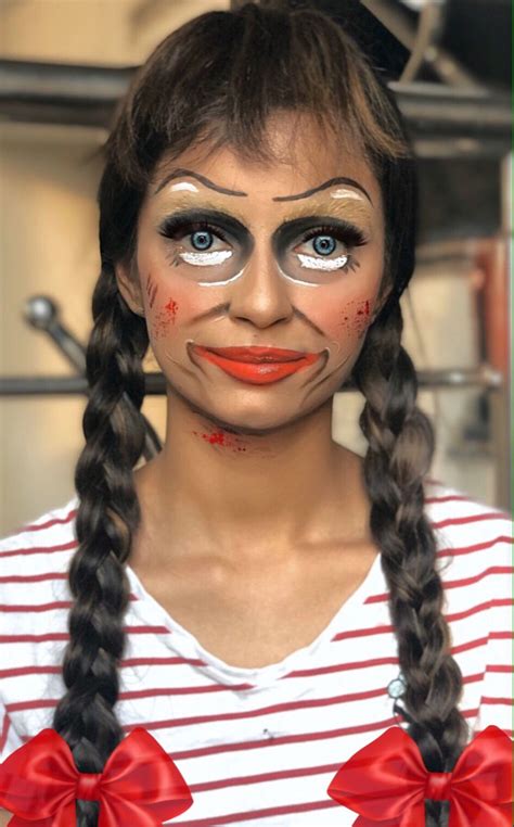 Annabelle Halloween Face Makeup Face Makeup Halloween Face