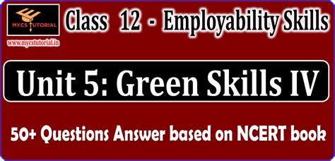 Class Employability Skills Important Question Answer MyCSTutorial The Path To Success In Exam
