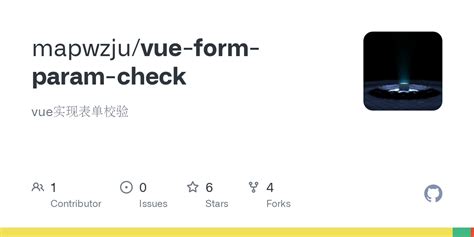 Github Mapwzjuvue Form Param Check Vue实现表单校验