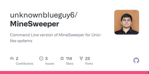 Github Unknownblueguy6minesweeper Command Line Version Of Minesweeper For Unix Like Systems