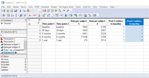 Solved How Do I Create A Formula Jmp User Community