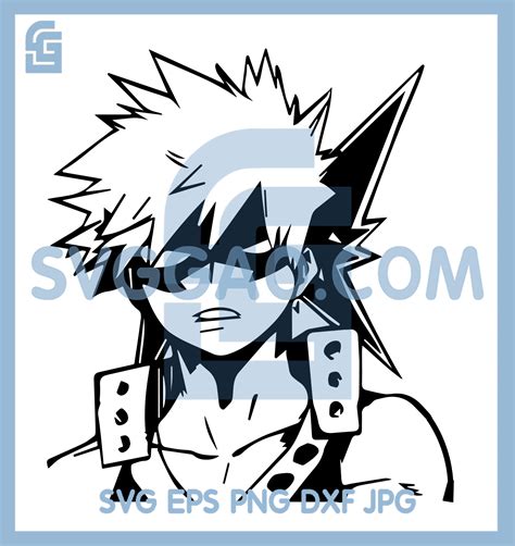 Anime Bakugo Svg Bakugo From My Hero Academia Svg Svggao