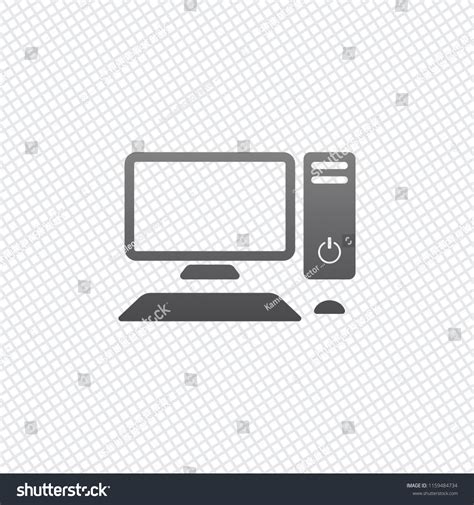 Personal Computer Pc System Unit Monitor Stock Vector Royalty Free 1159484734 Shutterstock