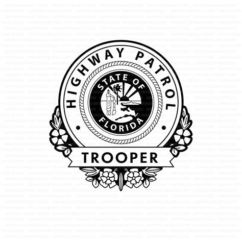 Florida Highway Patrol Badge Svg Trooper Svg Vector File Etsy