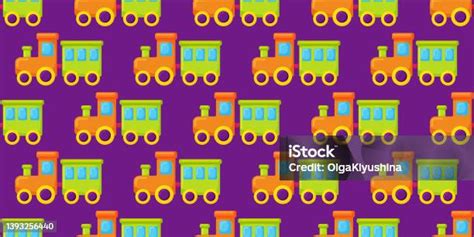 컬러 트레인이있는 복고풍 이음새가 없는 패턴 수송을 가진 아기 무늬 기관차 배경에 만화 기차 벡터 일러스트 레이 션 0명에 대한 스톡 벡터 아트 및 기타 이미지 Istock