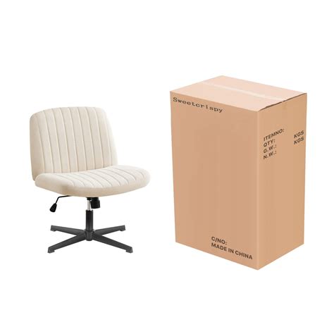 Concetta Cross Legged Chairno Wheels Armless Swivel Home Office Chair