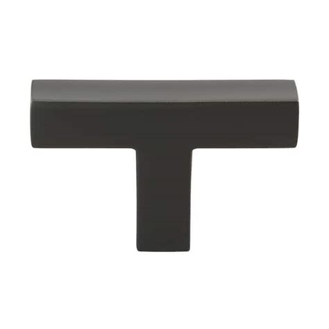 Gliderite 2 In Matte Black Finish Solid Square Cabinet Knob 10 Pack 21683 T Mb 10 The Home