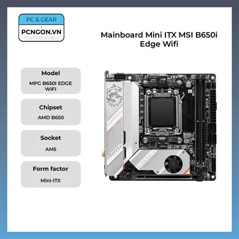 Mainboard Mini Itx Msi B650i Edge Wifi Pcngon