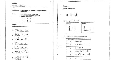 Number Pattern Notes
