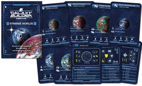 Galaxy Builder Decks Strange Worlds Set Journey Mountain Studios