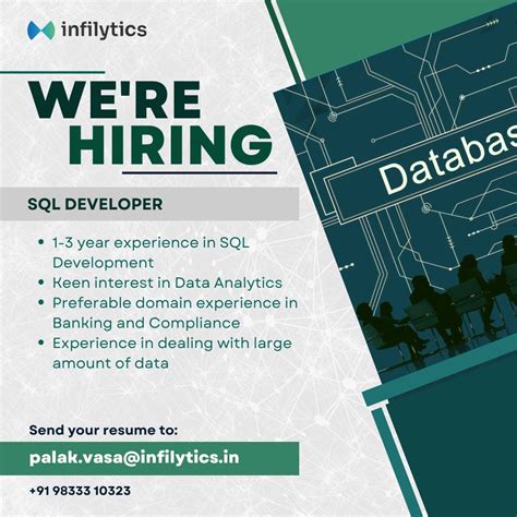Infilytics On Linkedin Sql Sqldeveloper Analytics Dataanalyst Job