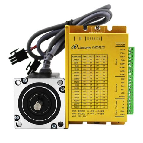 NEMA NM Closed Loop Stepper Motor Driver Kit PH VDC Mm CNC Engraving Free Shipping