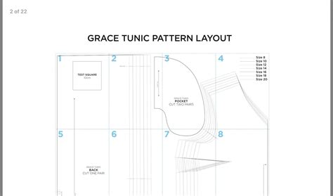 Sewing Pattern Diagram