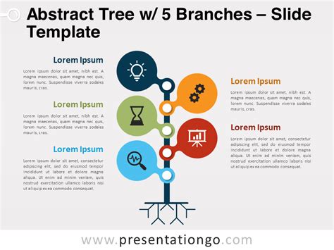 Tree Trunk With Branches Template
