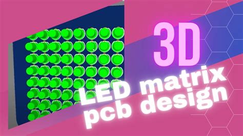 Led Matrix Pcb Design Using Easyeda In 2023 Youtube