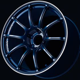 Advan Rzii 17x75 35 Offset 5x100 63mm Bore Racing Indigo Blue